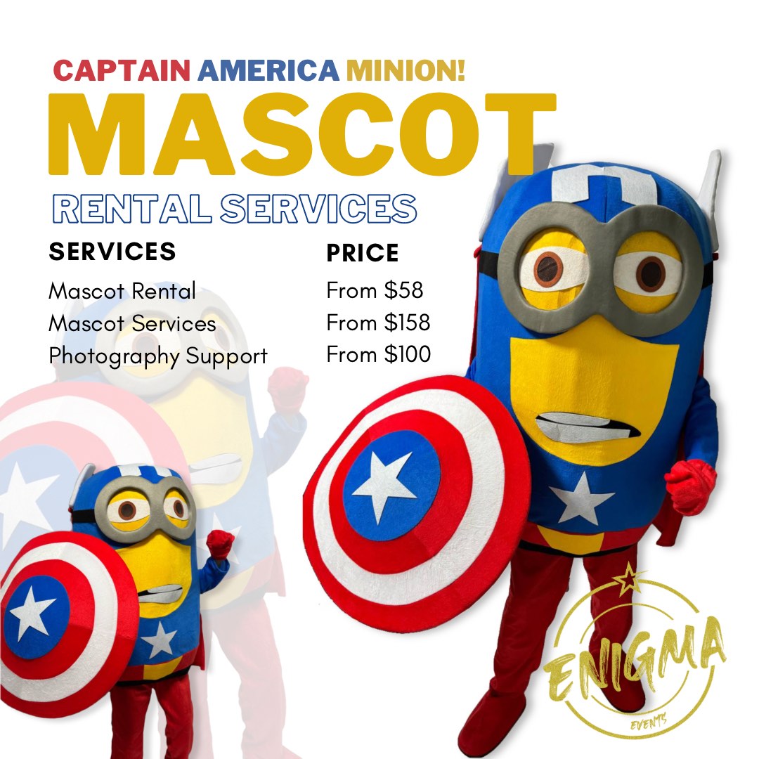 (Rental/Service) Captain America Minion Mascot Costume, Everything Else ...