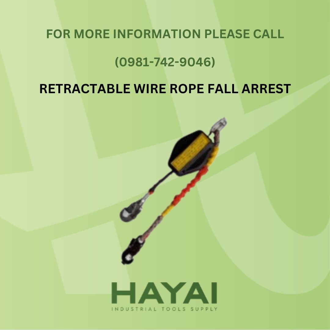 Retractable Wire Rope Fall Arrest, Commercial & Industrial ...
