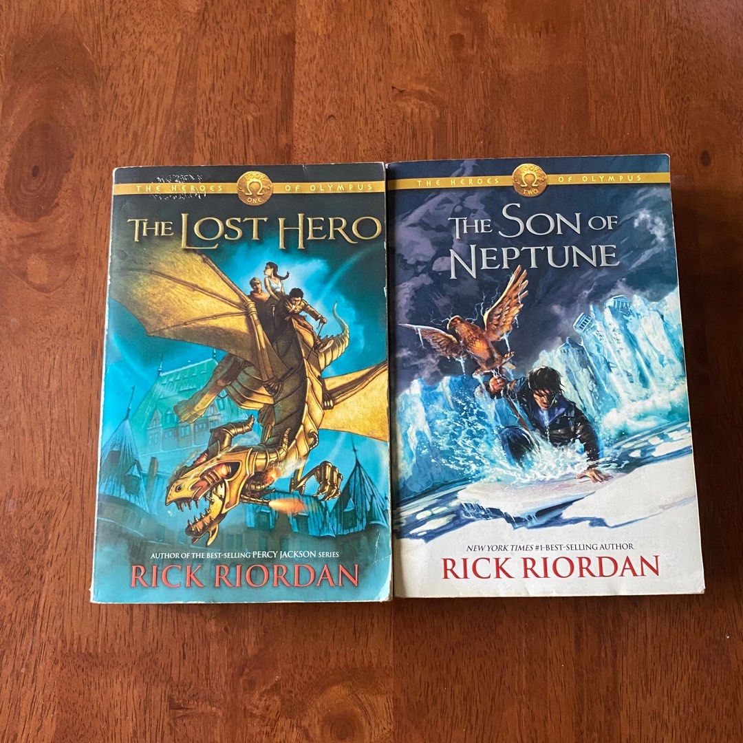 RICK RIORDAN The Lost Hero and The Son of Neptune, Hobbies & Toys ...