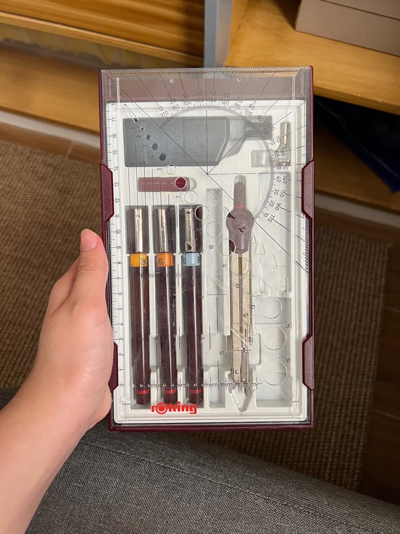 rotring isograph technical drawing pen set, Hobbies & Toys, Stationary ...