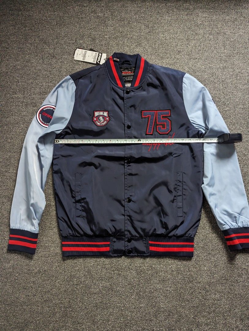 RRJ Varsity Jacket Nylon size Medium, Men's Fashion, Coats, Jackets and ...