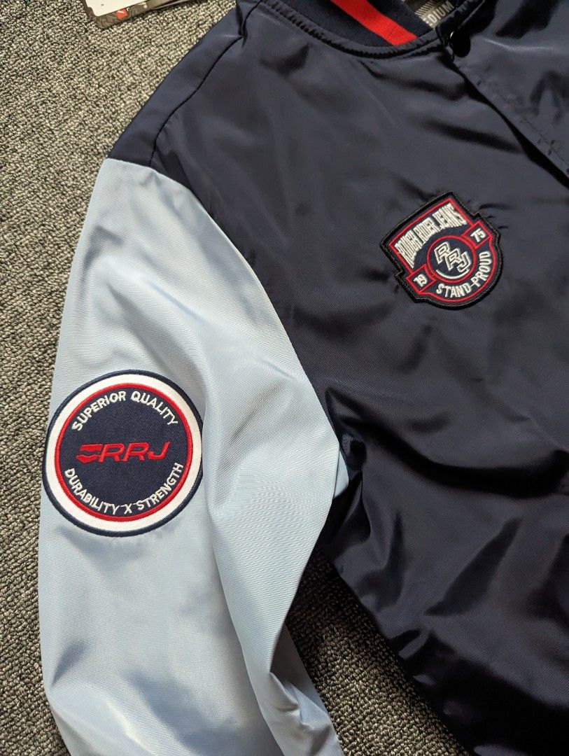 RRJ Varsity Jacket Nylon size Medium, Men's Fashion, Coats, Jackets and ...