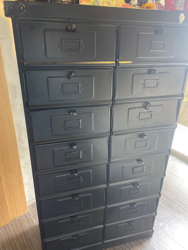 Rustic Metal Cabinet - Imported, Furniture & Home Living, Furniture ...