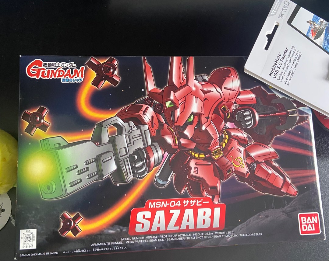 SD Sazabi gundam kit, Hobbies & Toys, Toys & Games on Carousell