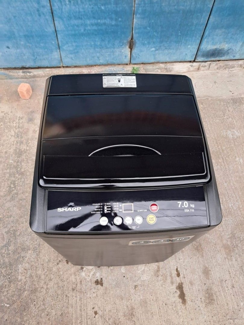Sharp top load washing machine 7 KG, TV & Home Appliances, Washing ...