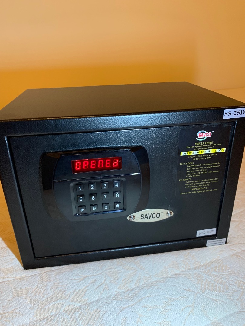 Small safe to keep your passport and credit cards and bank checks or ...