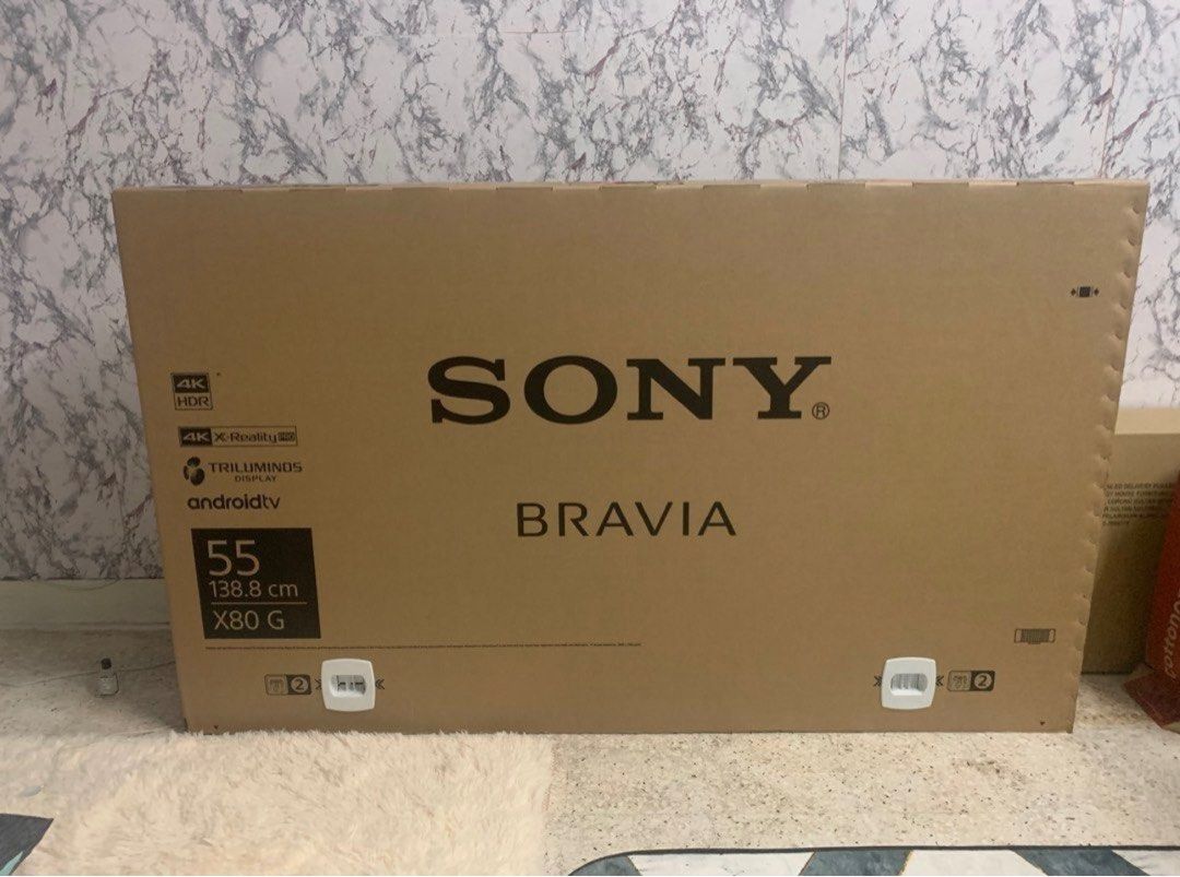 Sony Bravia 55" android tv model X80G, TV & Home Appliances, TV ...