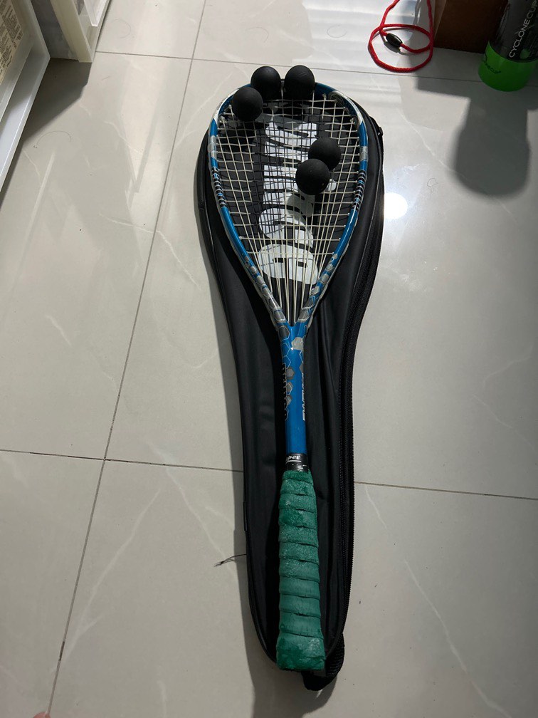 Squash Racket and balls, Sports Equipment, Sports & Games, Racket ...