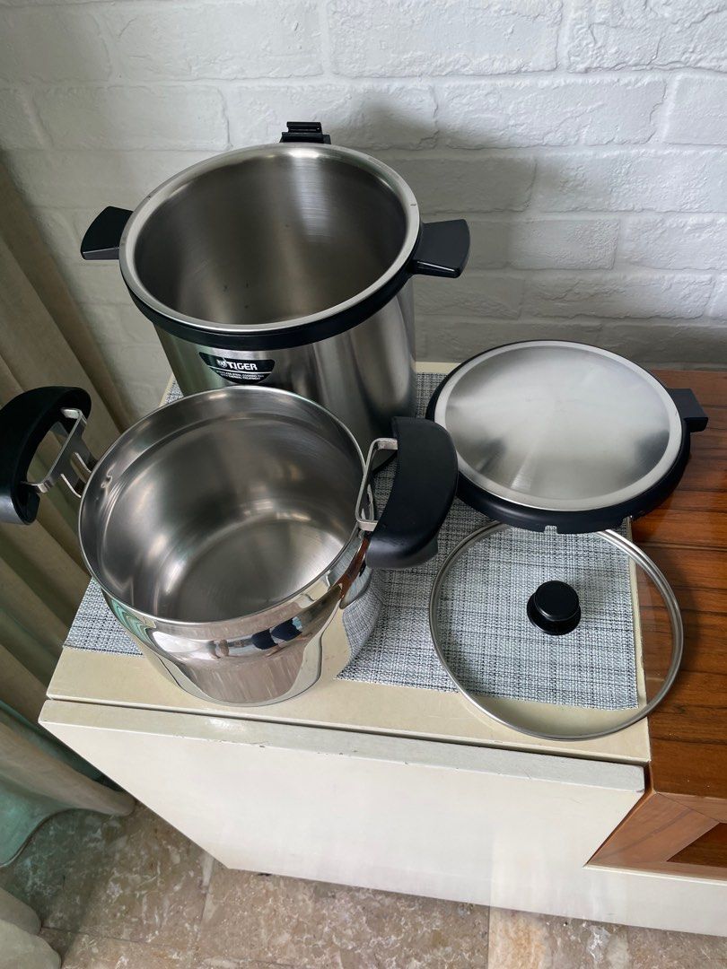 Stainless steel Tiger Thermal Pot 4.5 L, TV & Home Appliances, Kitchen ...