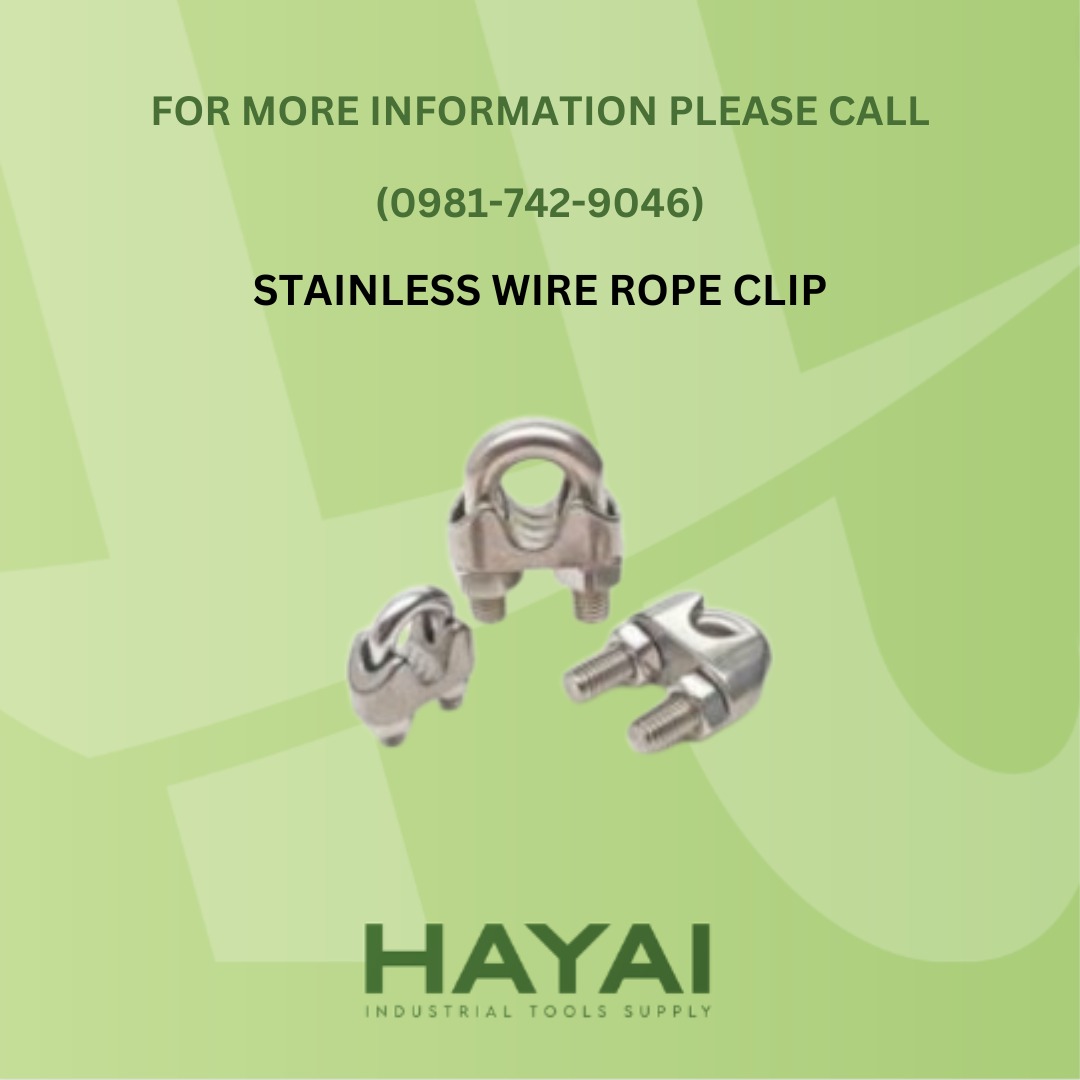 Stainless Wire Rope Clip, Commercial & Industrial, Construction Tools ...
