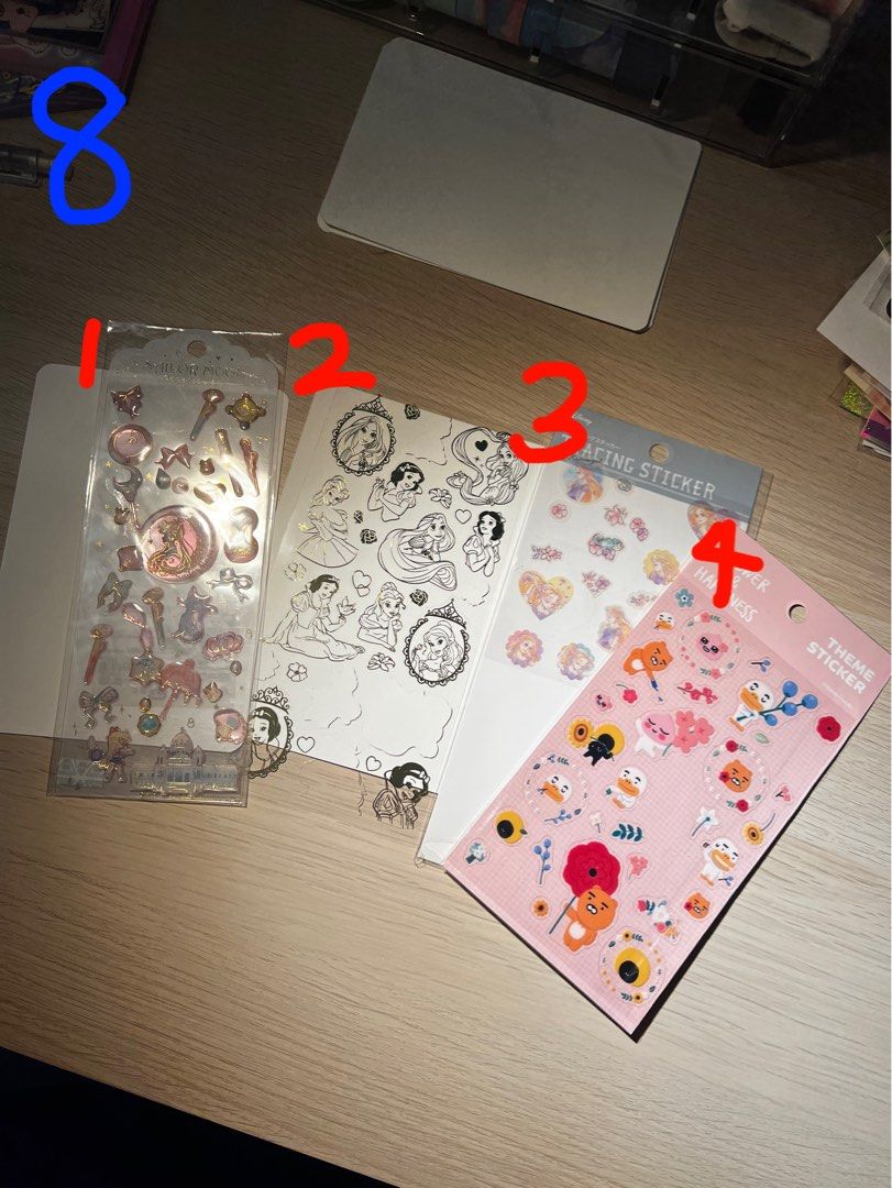 Stickers (photocard, sanrio, sanx, studio ghibli, disney, mw seals ...