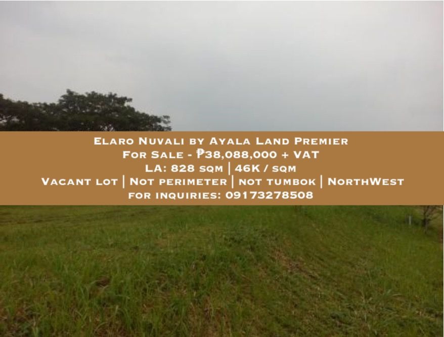 **strictly for buyer only** Elaro Nuvali by Ayala Land Premier 828sqm ...