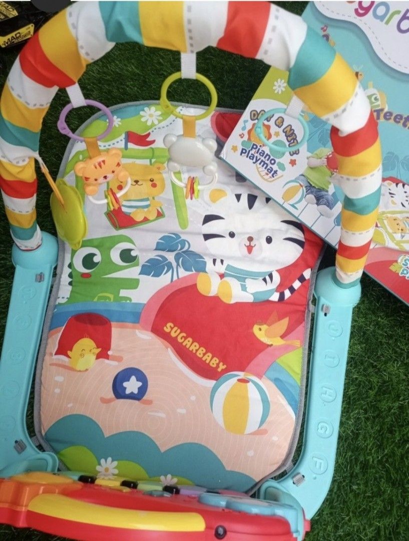 Sugar baby piano playmat n fun projector, Bayi & Anak, Mainan & Baby ...