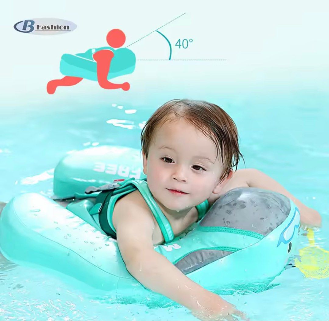Swim Trainer for kids with protection belt non inflatable baby float swim trainer, Babies & Kids ...
