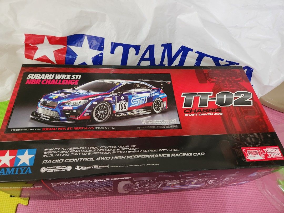 Tamiya tt02 Set Subaru WRX STI Remote Control Complete Set Cervo ...