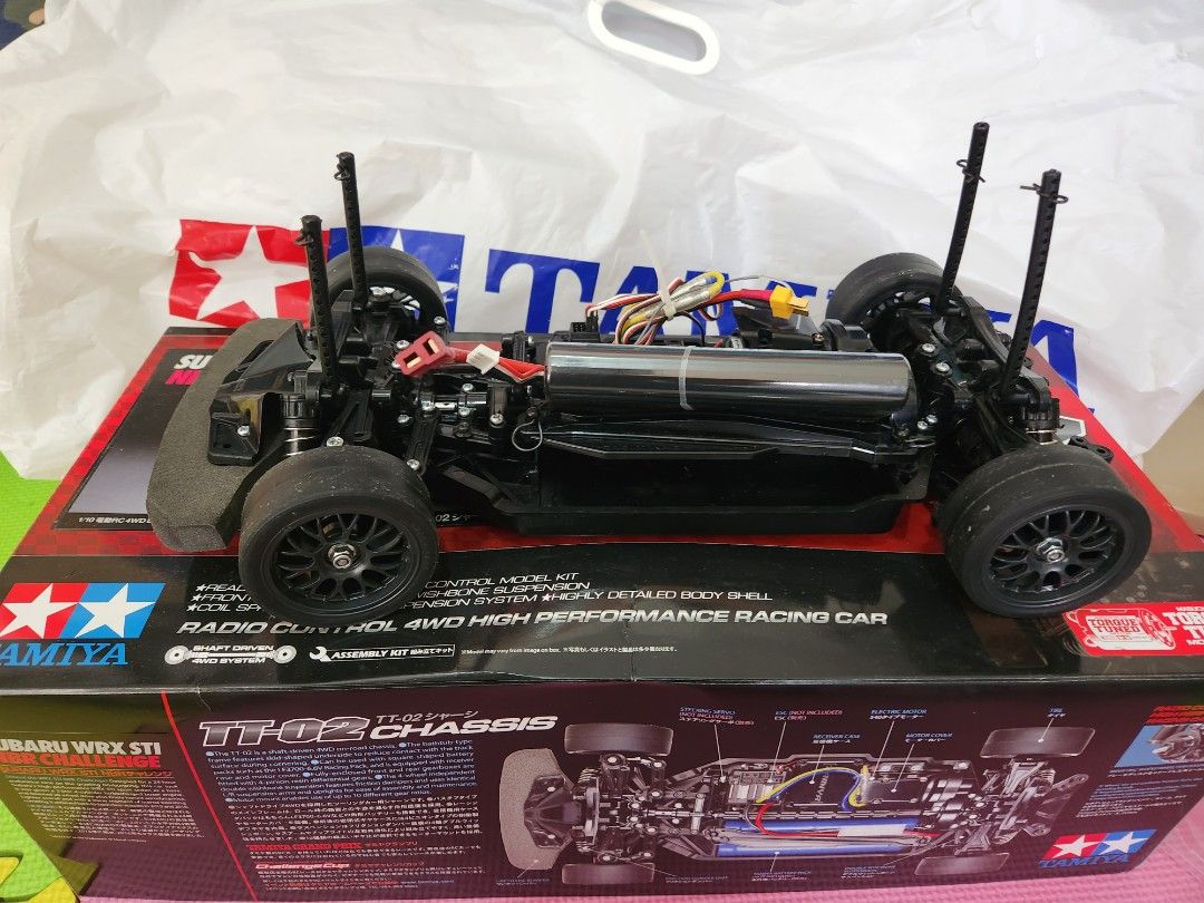 Tamiya tt02 Set Subaru WRX STI Remote Control Complete Set Cervo ...