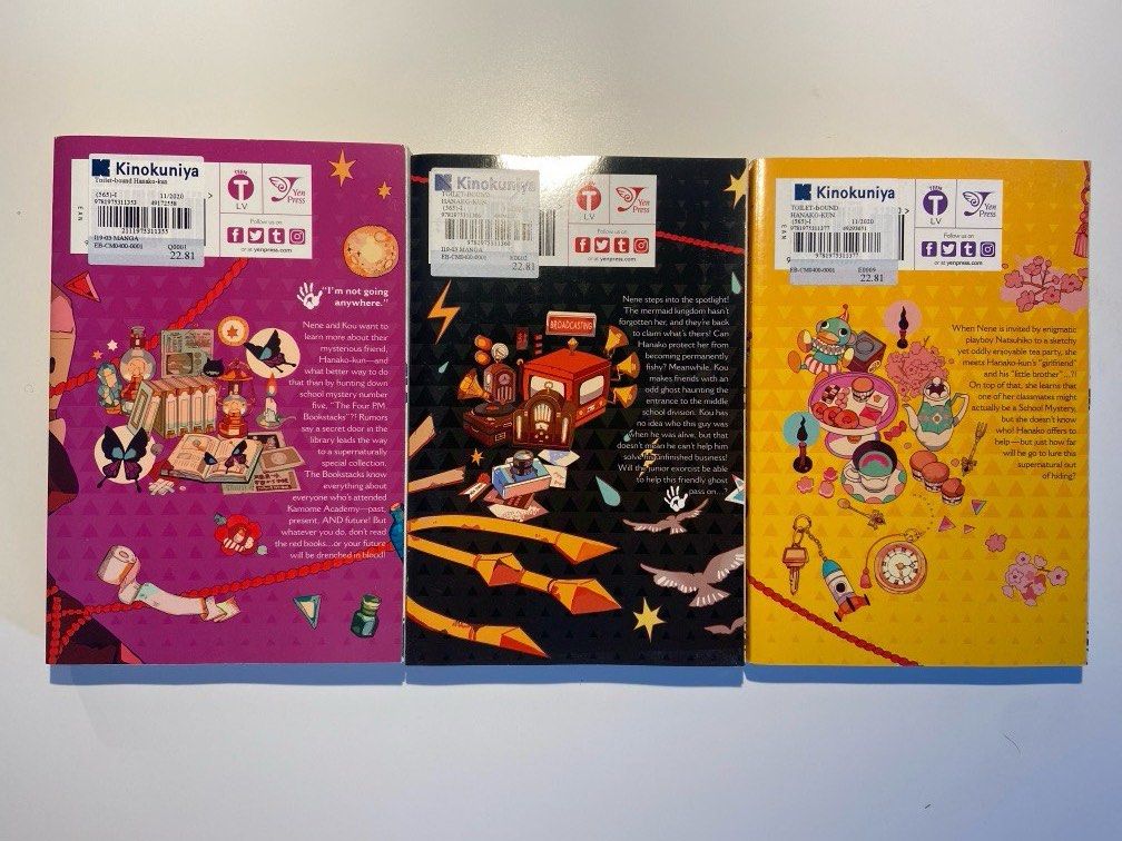 TBHK Toilet-bound Hanako-Kun Volumes 3, 4 and 5, Hobbies & Toys, Books ...