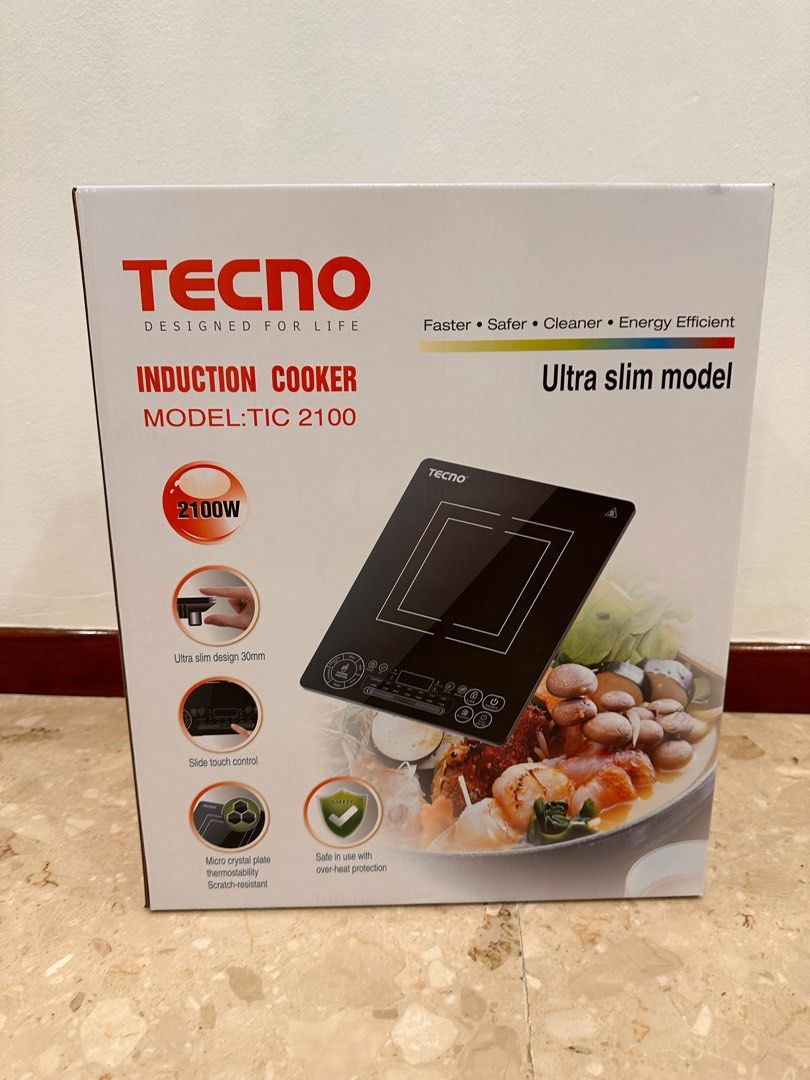 TECNO Ultra Slim Portable Induction Cooker (Steamboat) TIC 2100, TV ...