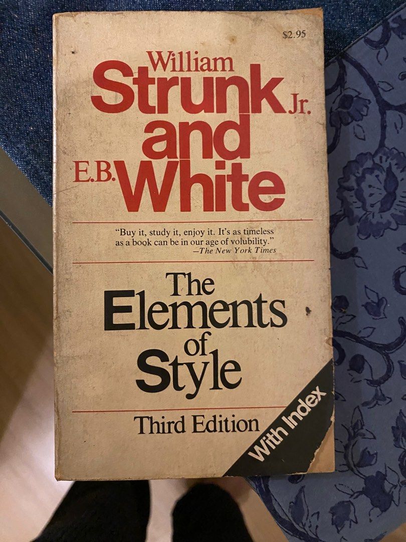 The elements of style strunk and white, Hobbies & Toys, Books ...