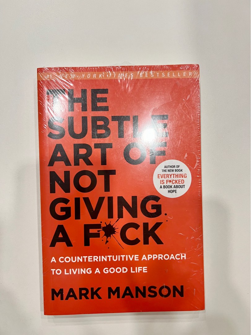 The Subtle Art of Not Giving A F*ck by Mark Manson, Hobbies & Toys ...