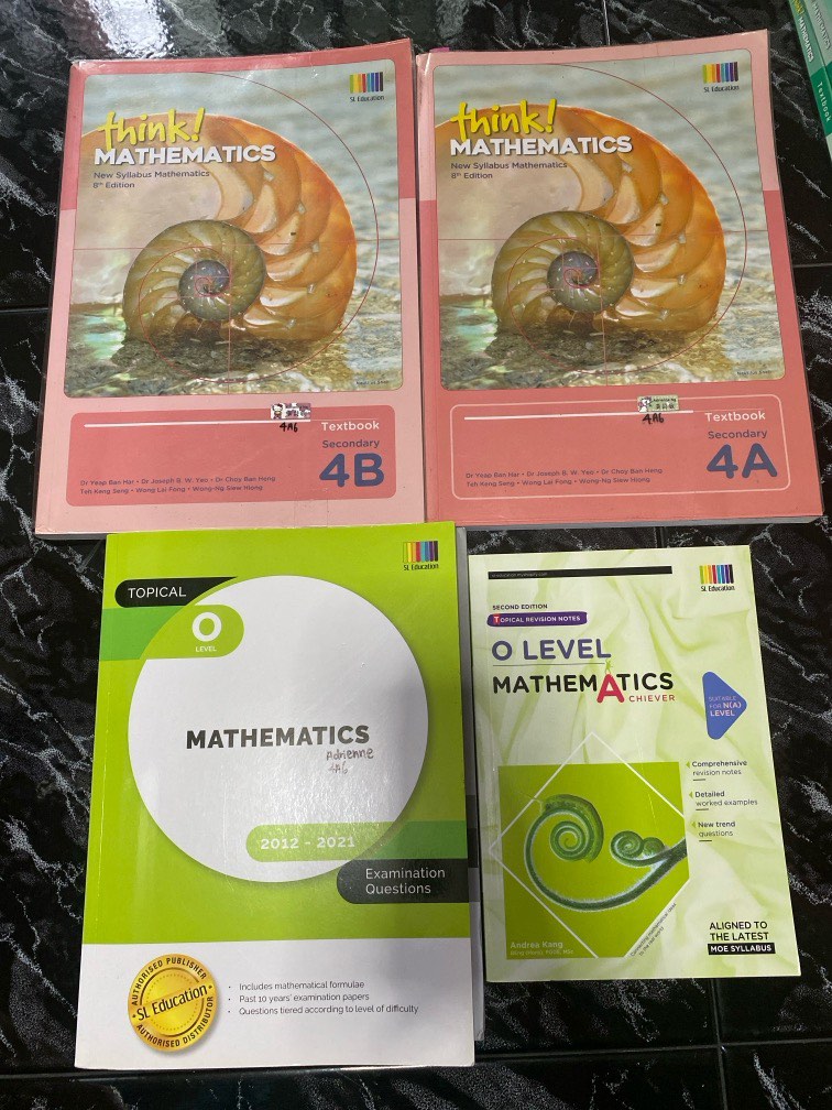 Think! Mathematics Secondary 4 Textbook, Hobbies & Toys, Books ...