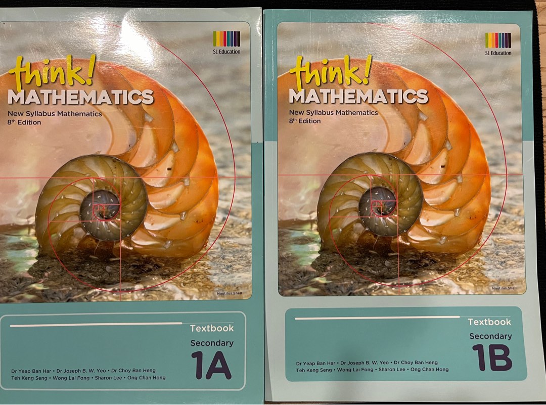 Think!Mathematics 8th Edition Secondary Textbooks 1A&1B, Hobbies & Toys ...