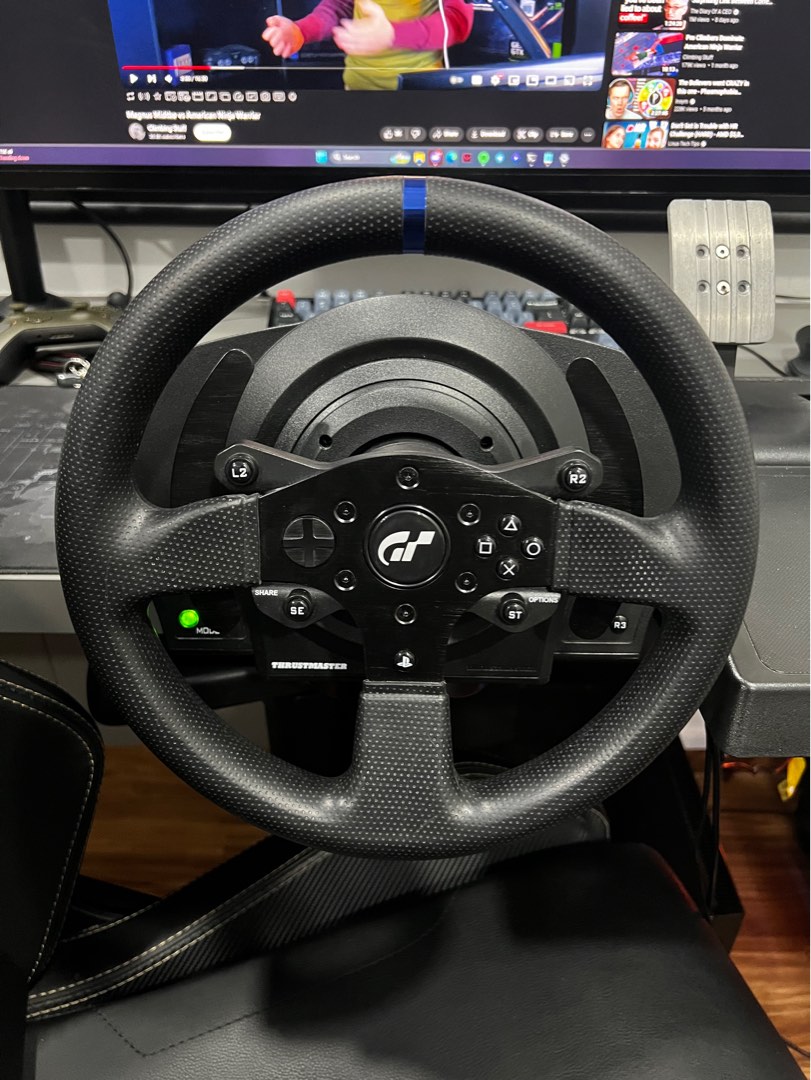 Thrustmaster T300 RS GT racing wheel, Video Gaming, Gaming Accessories ...