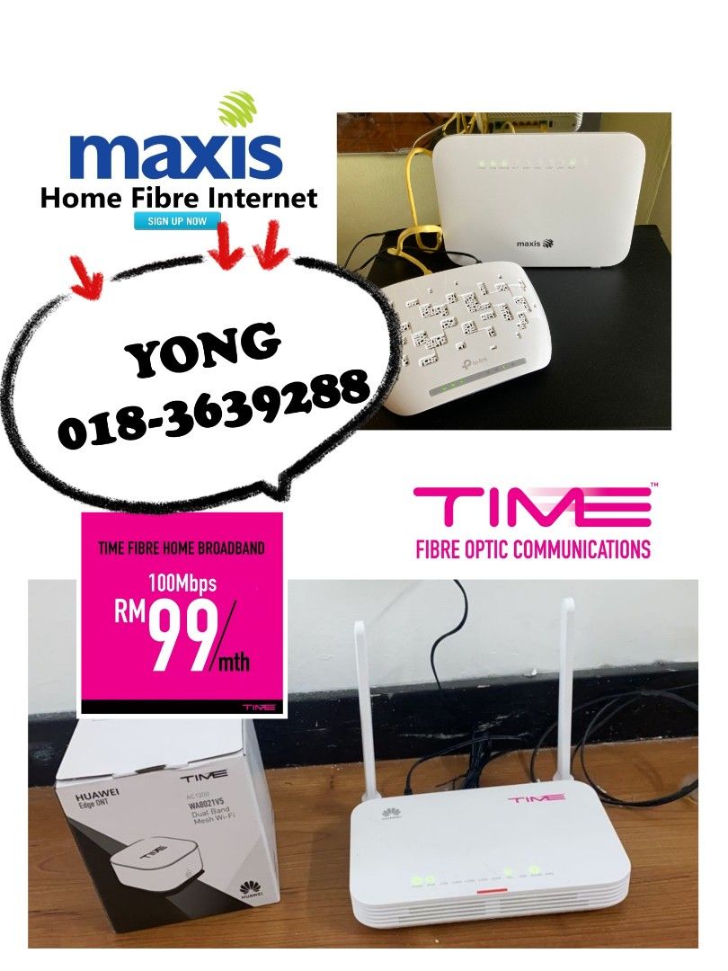 Time fibre maxis home internet, TV & Home Appliances, Other Home ...
