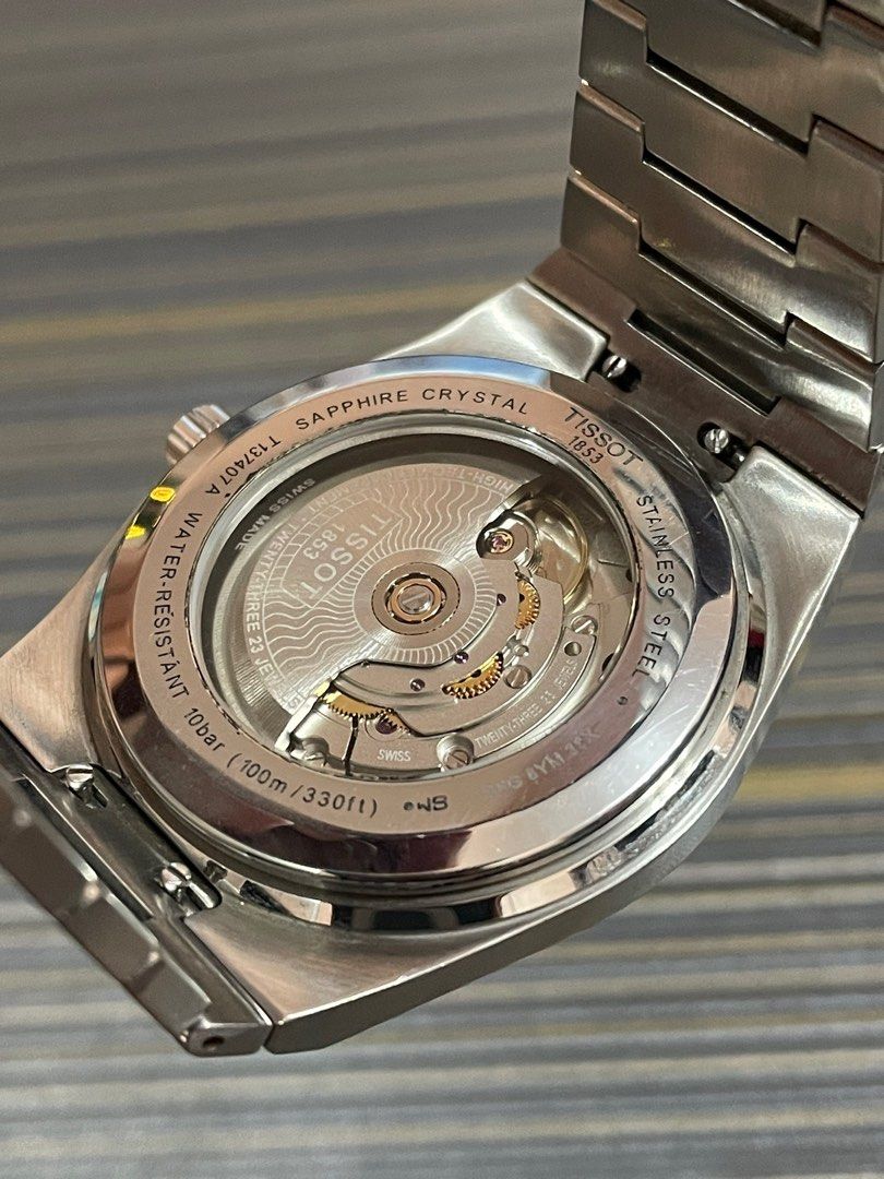 Tissot PRX Auto Dark Blue, Luxury, Watches on Carousell