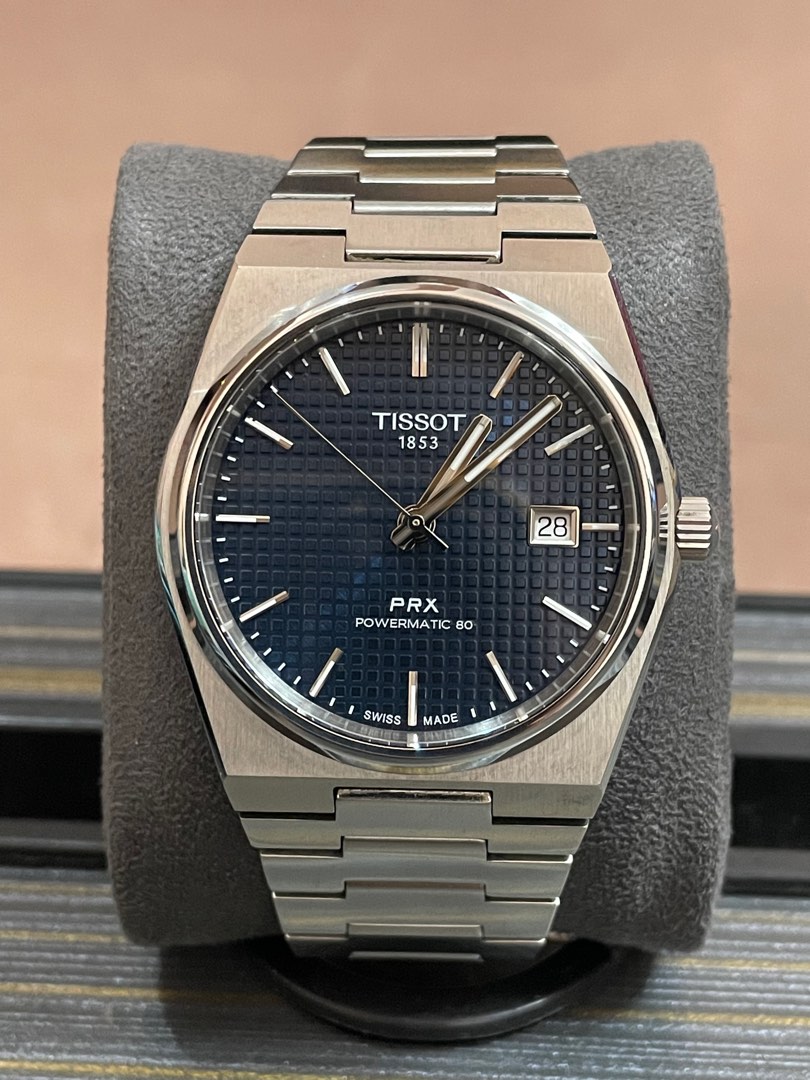Tissot PRX Automatic Dark Blue, Luxury, Watches on Carousell