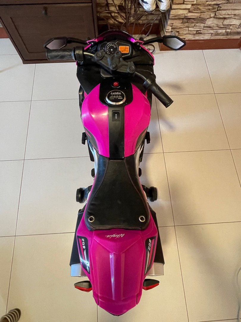 Toy Pink Motorcycle (plug in to charge and play), Babies & Kids, Infant ...