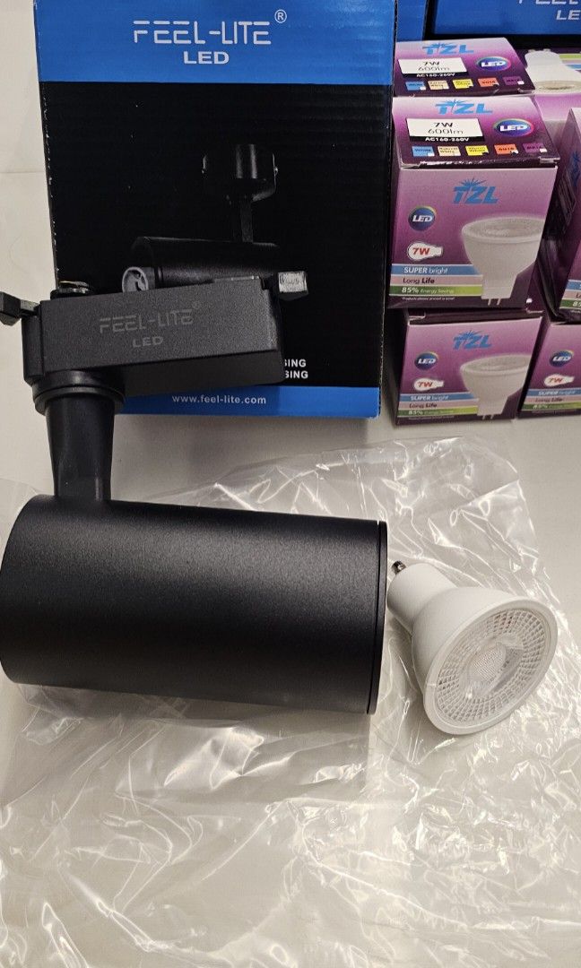 Track Lamp Holder Include Gu10 Led Buld, Furniture & Home Living ...