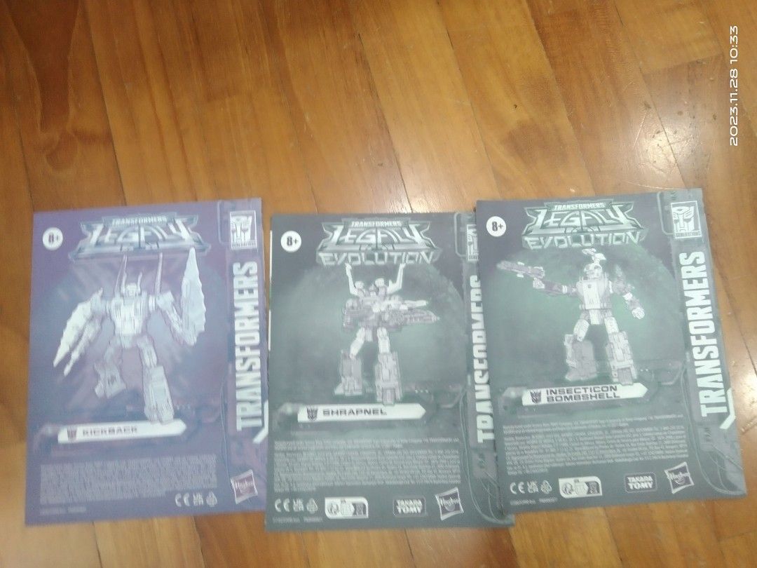 Transformers Legacy Insecticons Kickback Bombshell Shrapnel, Hobbies ...