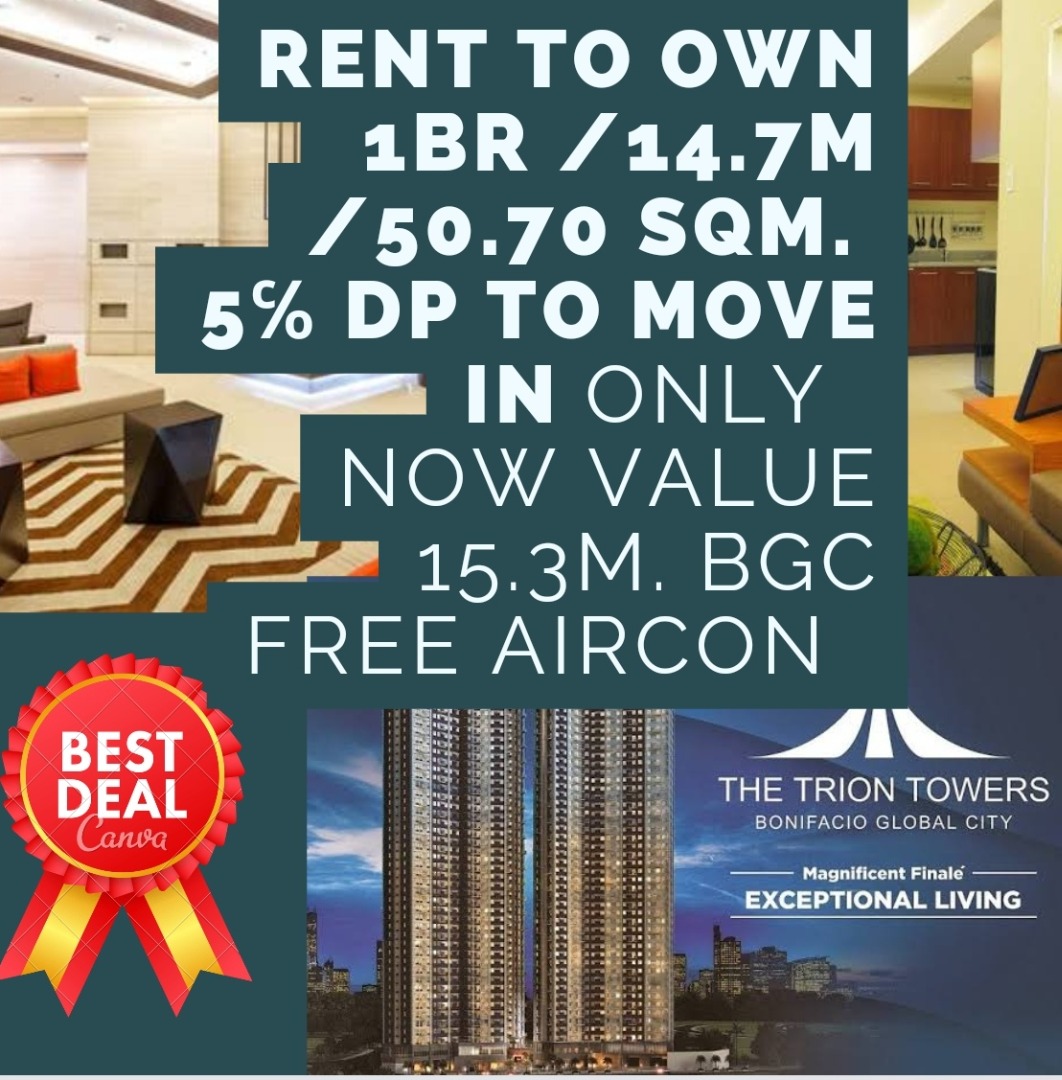 Trion Tower 3 by RLC. / 1 BR / 50.70 sqm, Property, For Sale ...