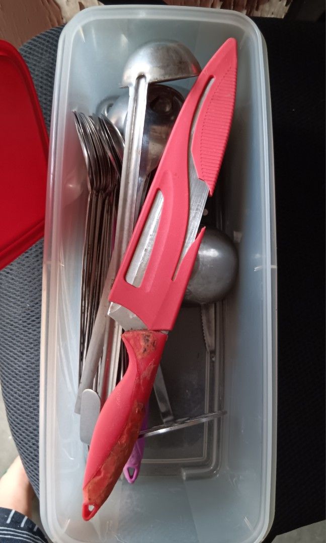 Tupperware and stainless utensils, Furniture & Home Living, Kitchenware ...