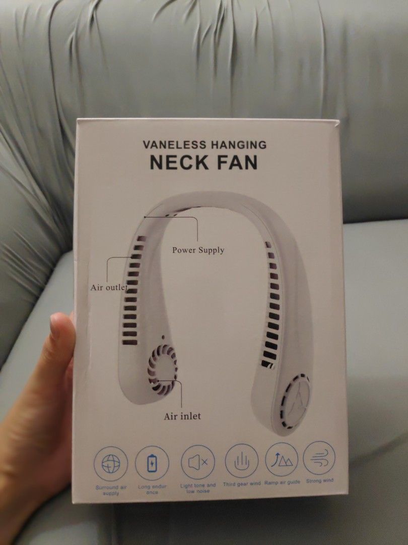 (Pending) Vaneless Neck Fan, Hobbies & Toys, Travel, Travel Essentials ...