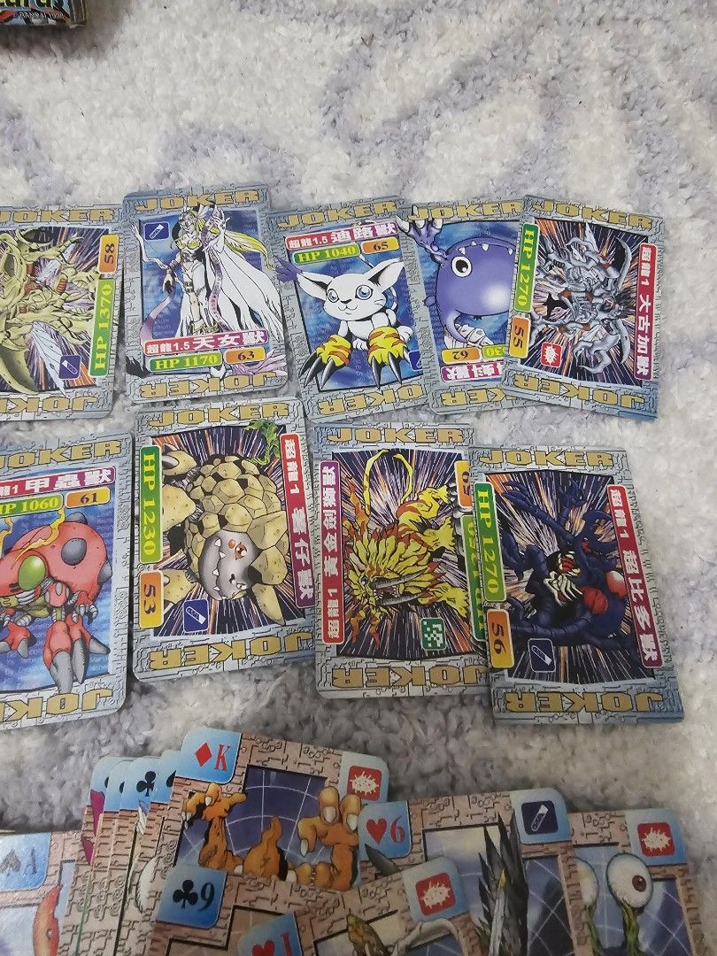 Vintage Digimon Playing Cards (Small), Hobbies & Toys, Memorabilia ...