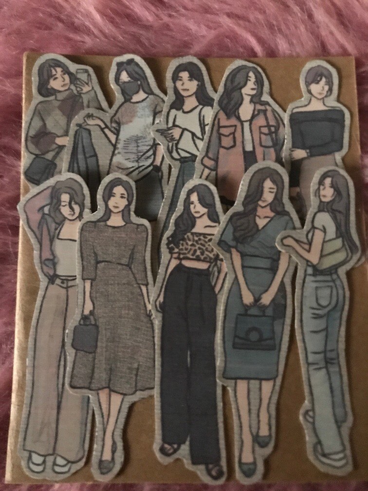 Vintage Girls Stickers 1, Hobbies & Toys, Stationary & Craft, Other ...