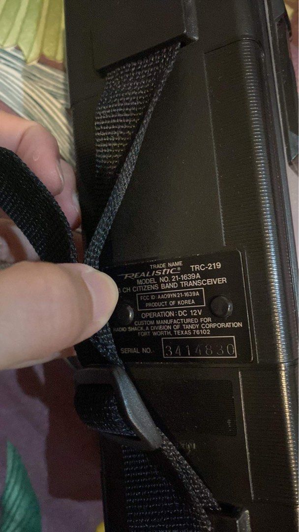 Vintage Realistic TRC-219 3 Watt 3 Channel Citizens Band Transceiver ...