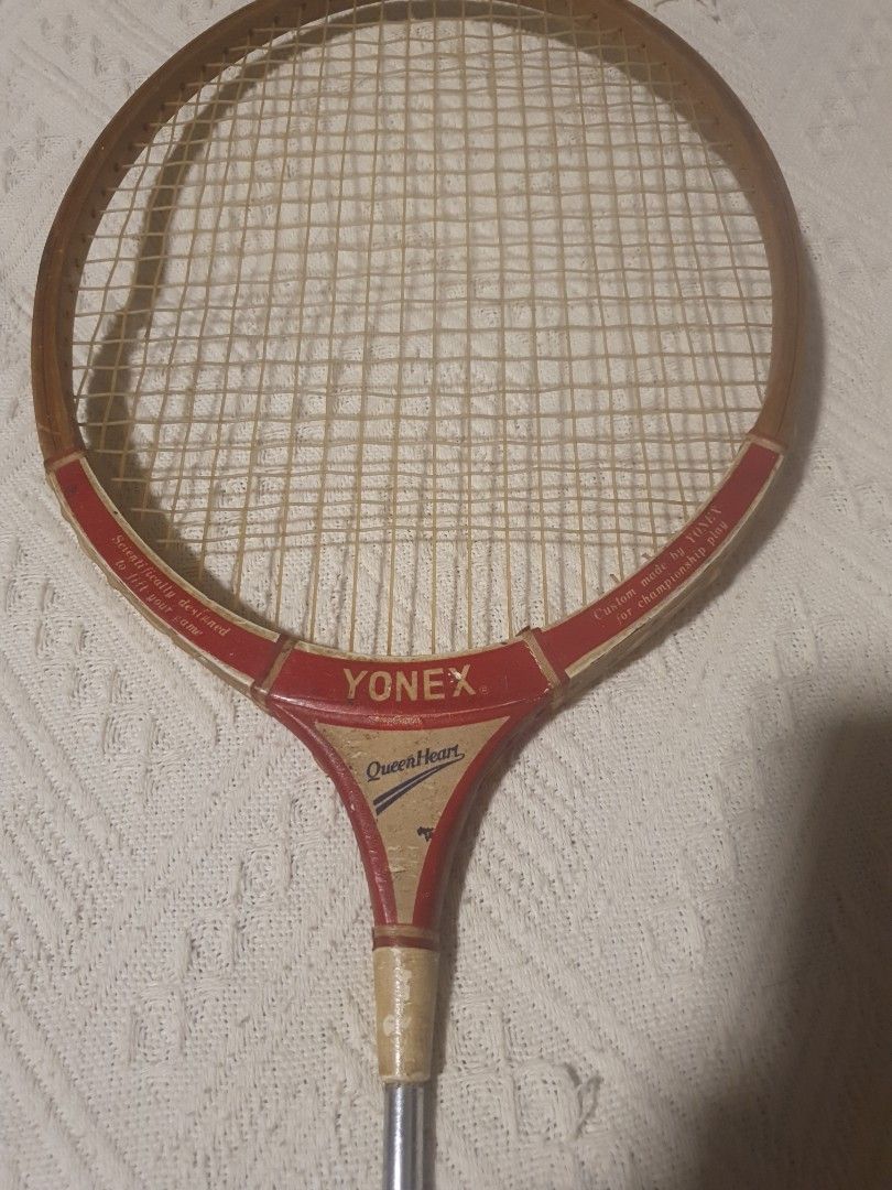 Yonex Badminton Racket Bintage QueenHeart, Sports Equipment, Sports & Games, Racket & Ball ...
