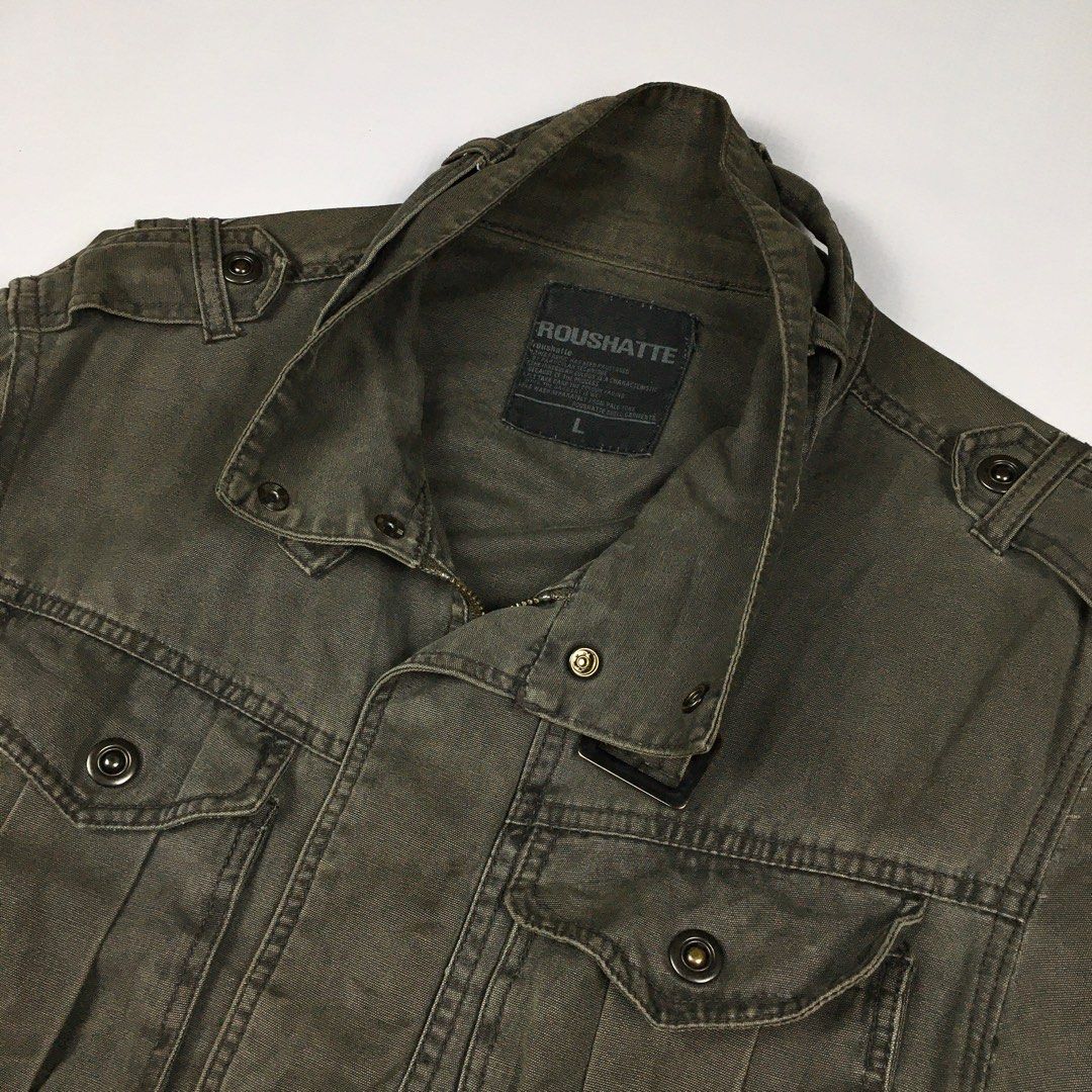 VTG ROUSHATTE JAPAN TACTICAL Shell Garments Military Chore Jacket, Fesyen Pria, Pakaian , Baju ...