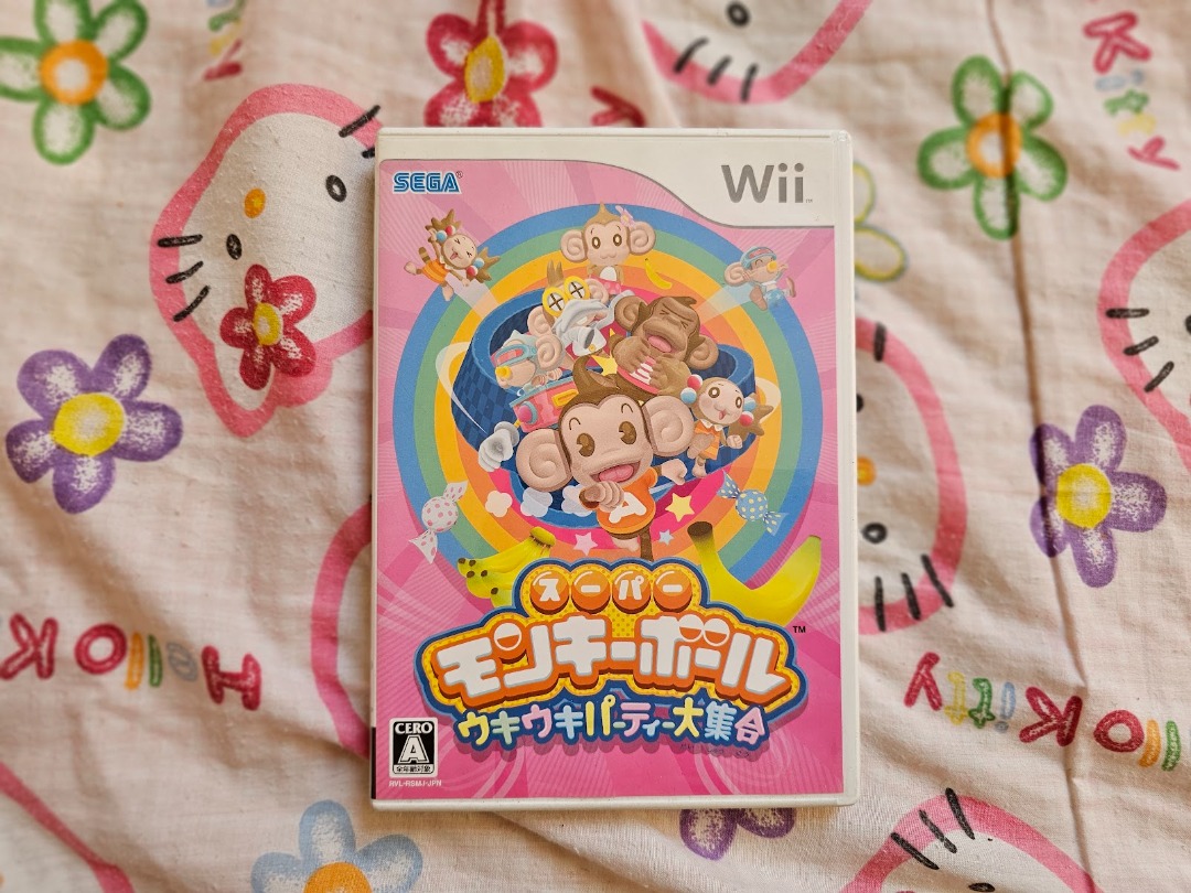 Wii 日版 Super Monkey Ball - Uki Uki Party Daishuugou 齊說明書 (港鐵深水埗站), 電子遊戲 ...