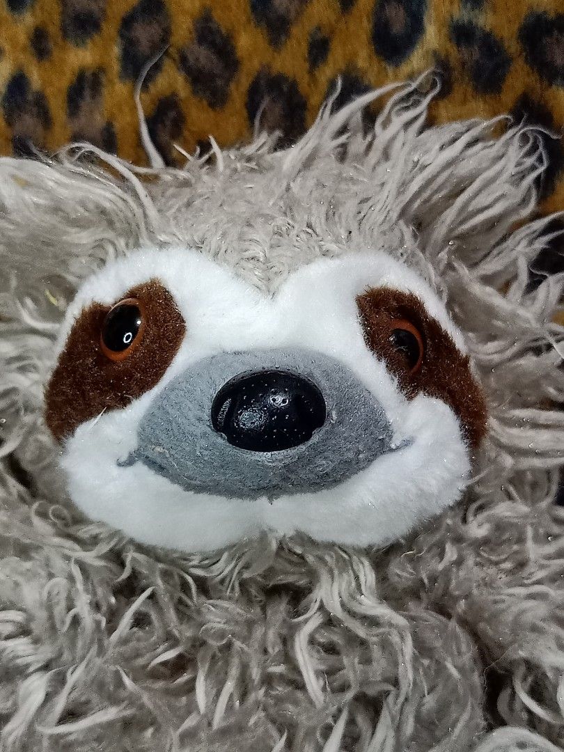 WILD REPUBLIC REALISTIC BIG SIZE HANGING SLOTH PLUSH(VELCRO HANDS ...