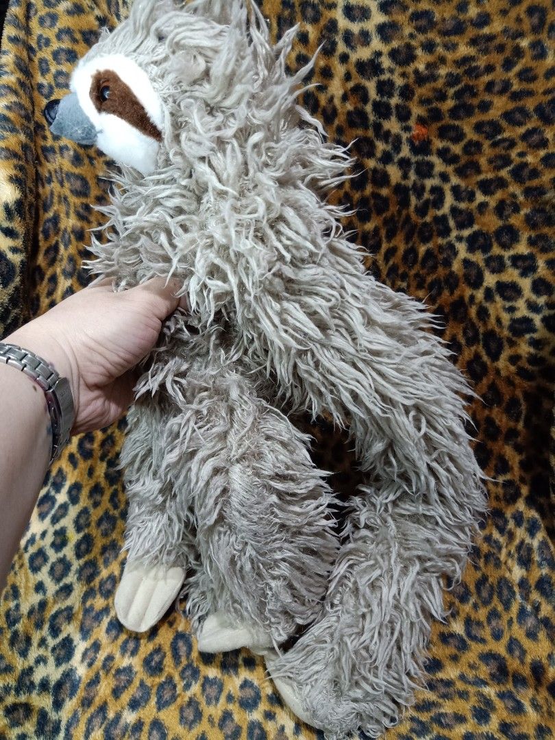 WILD REPUBLIC REALISTIC BIG SIZE HANGING SLOTH PLUSH(VELCRO HANDS ...