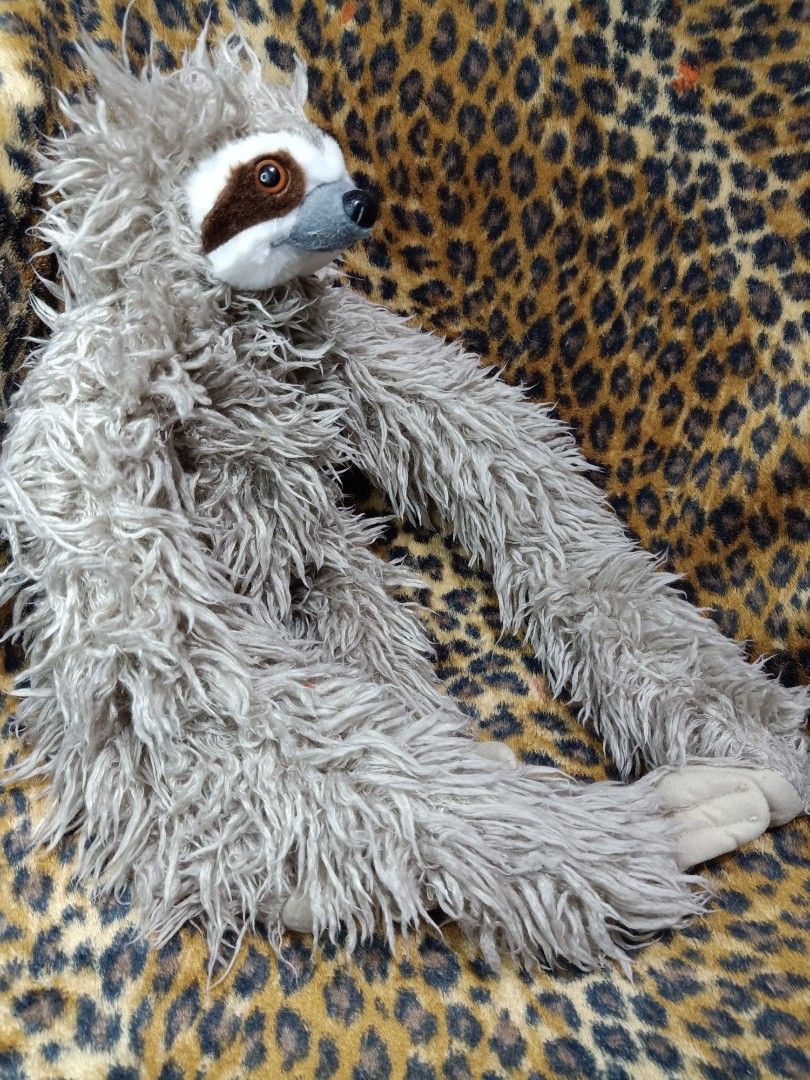 WILD REPUBLIC REALISTIC BIG SIZE HANGING SLOTH PLUSH(VELCRO HANDS ...