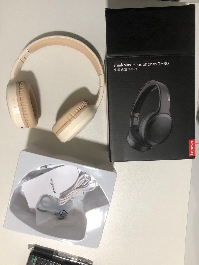 Wireless Lenovo ThinkPlus Th30 headphones, Audio, Headphones & Headsets ...