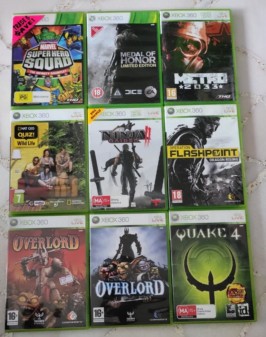 Xbox 360 Games (PAL Version), Video Gaming, Video Games, Xbox on Carousell