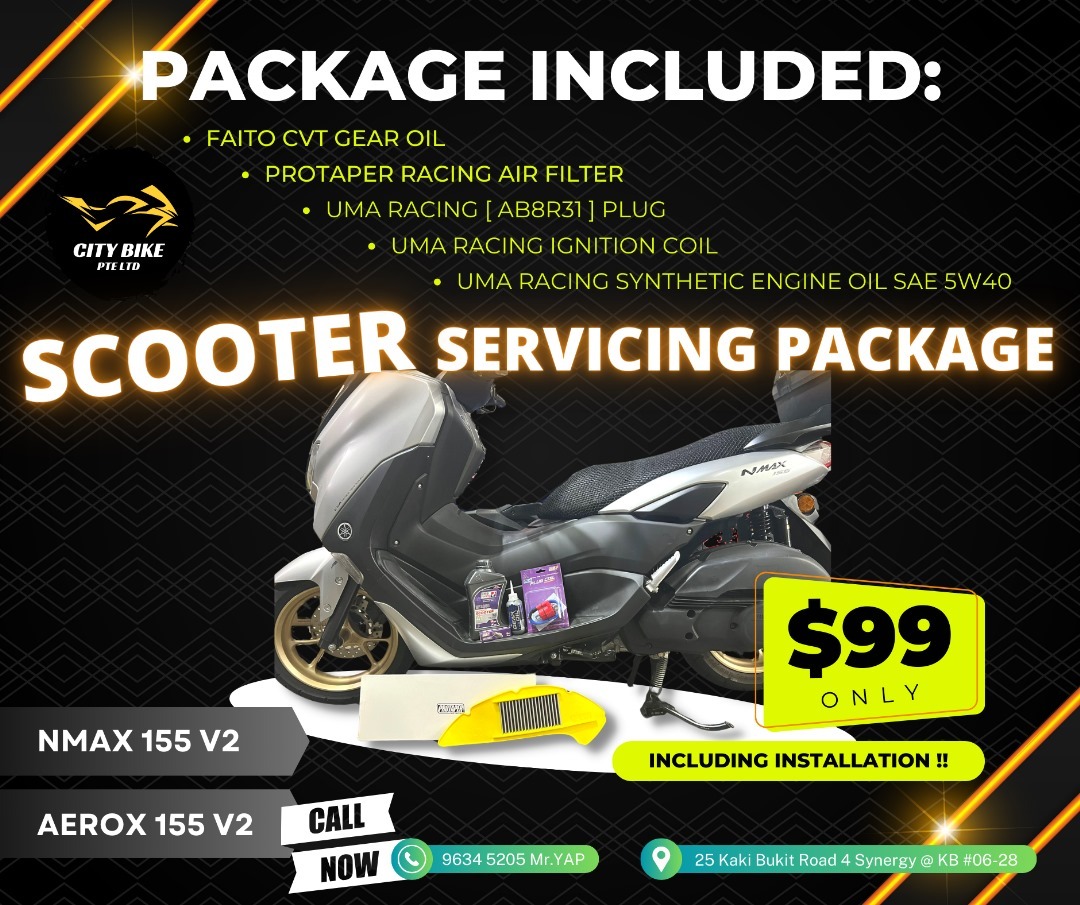 YAMAHA NMAX155 V2 AEROX155 V2 SCOOTER SERVICING PACKAGE OIL CHANGE UMA ...