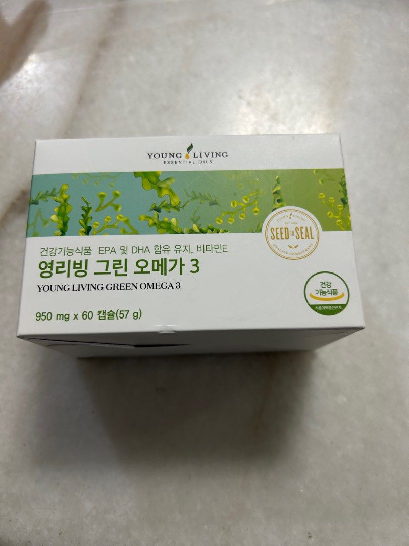 Young Living Green Omega 3, Health & Nutrition, Health Supplements ...