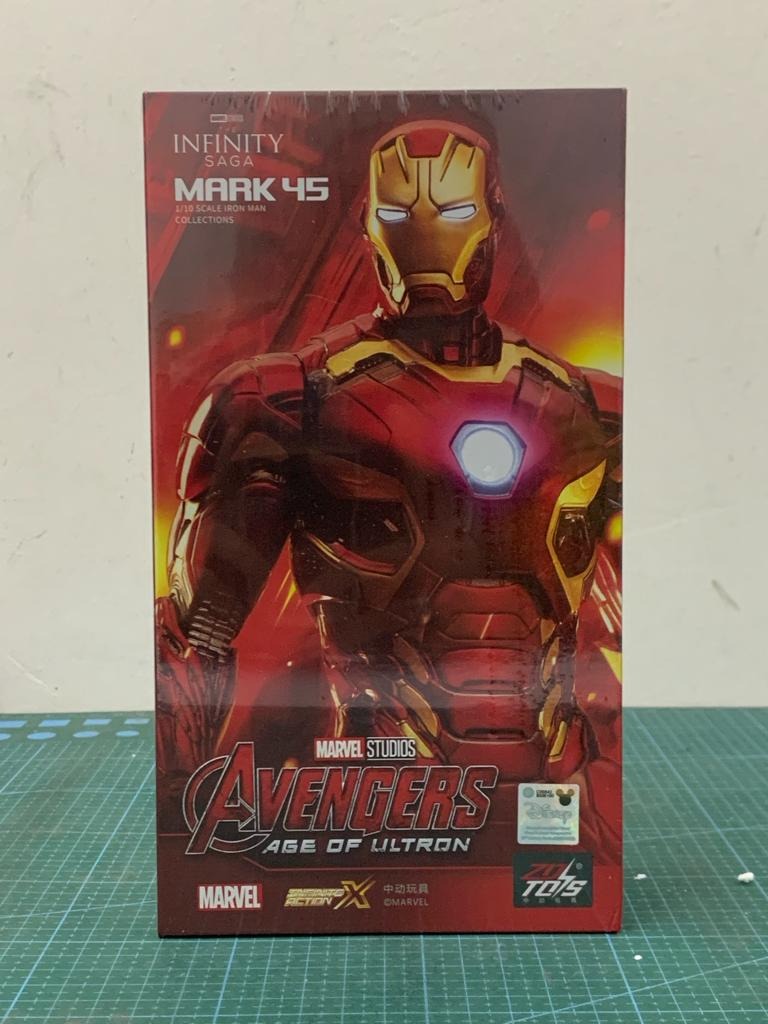 [ORIGINAL ZD TOYS]ZD TOYS 18CM IRON MAN MARK 45 ACTION FIGURES (1906-45 ...
